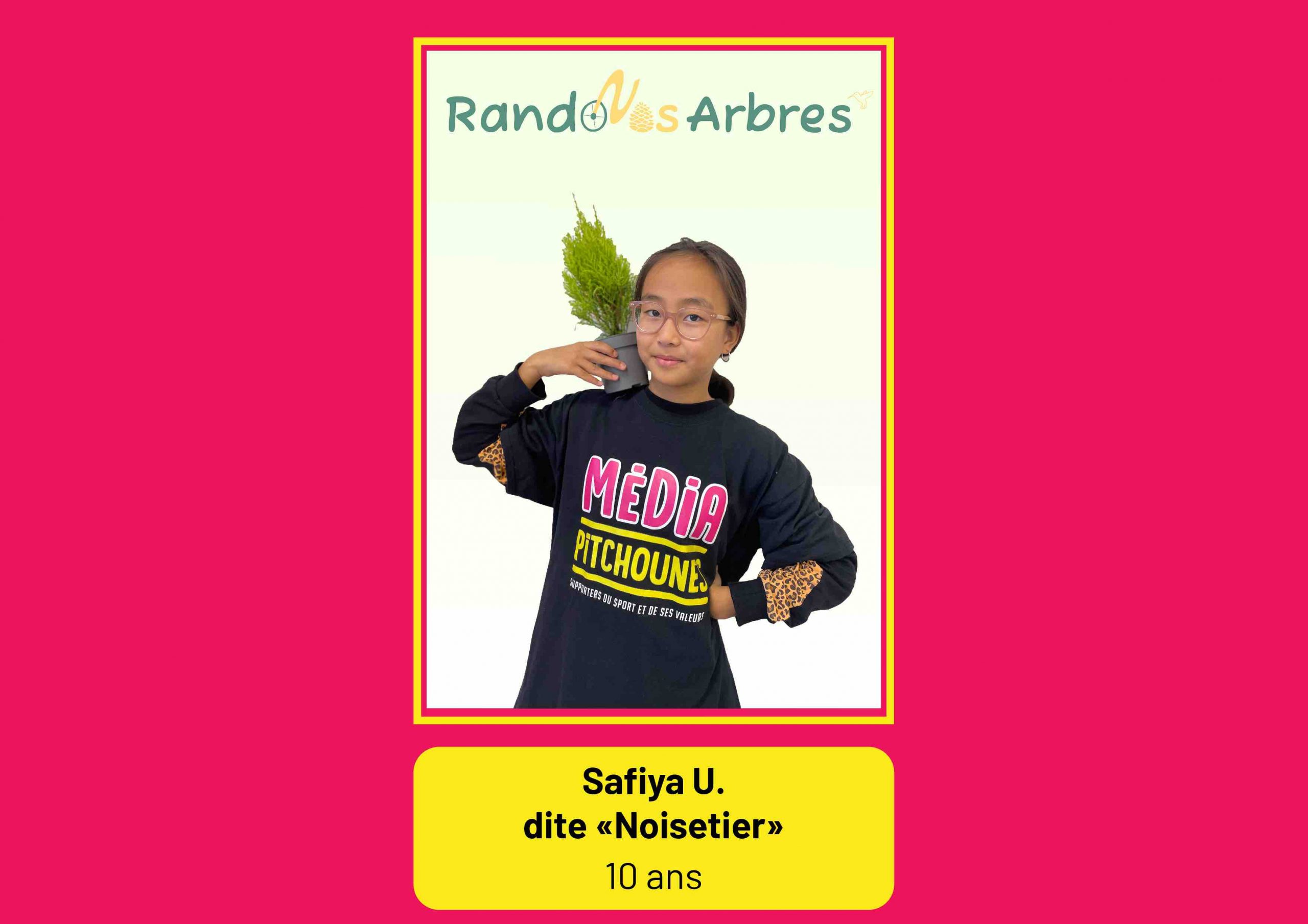 Safiya dite "Noisetier" - Média Pitchounes